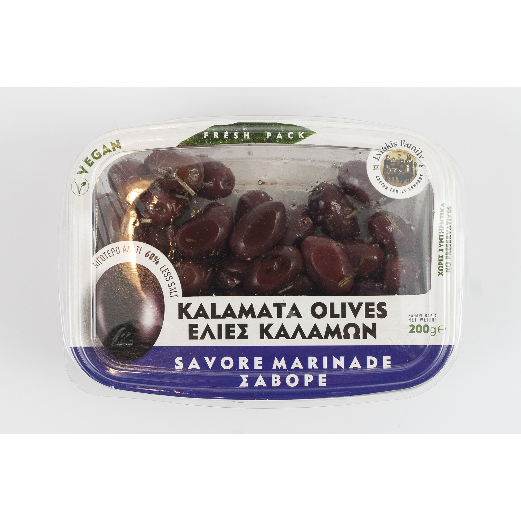 Masline Kalamon Savore, Lyrakis Family, 200 g - eMAG.ro