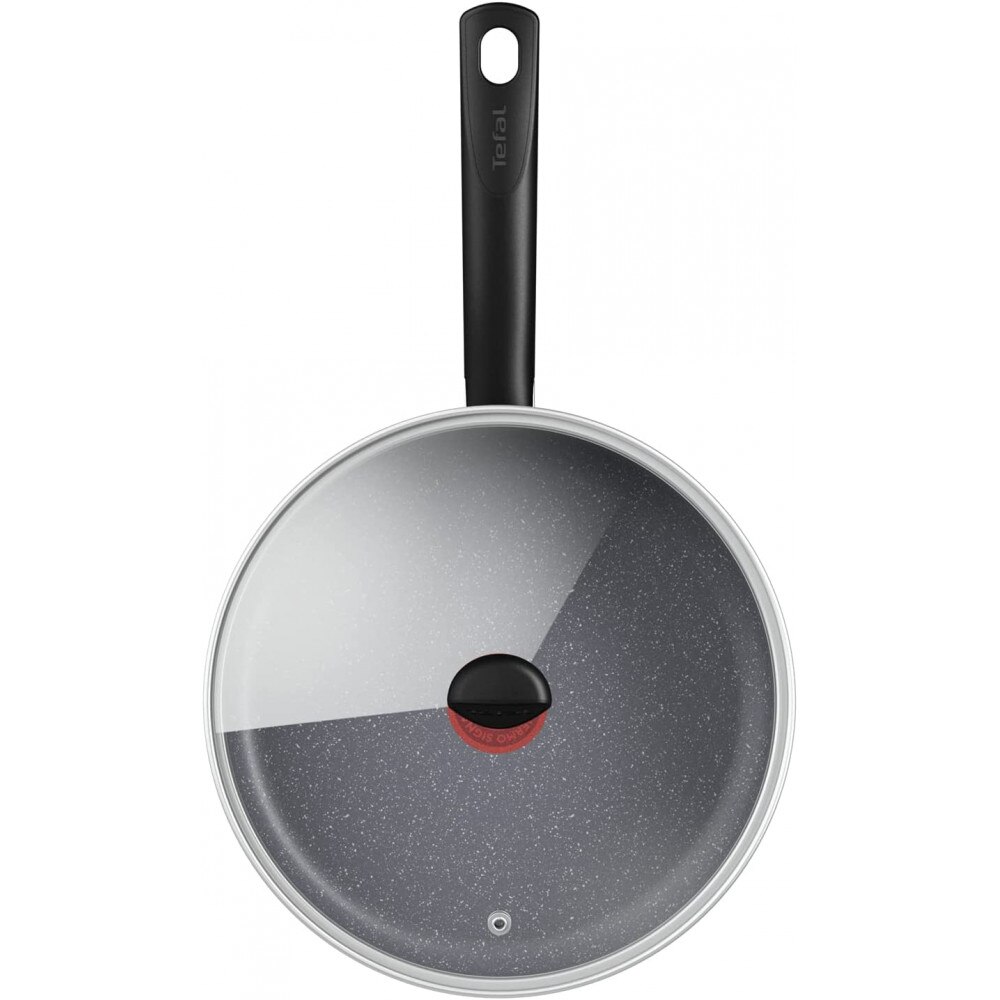 Cratita cu capac Tefal Natural On, 24 cm, ThermoSpot, inductie, Gri ...