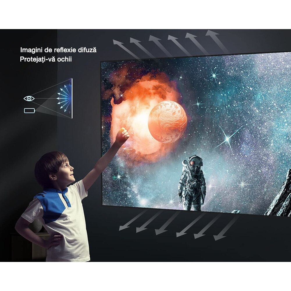 Videoproiector 1080P Native Android WIFI Bluetooth,7500 lumeni, FULL HD ...