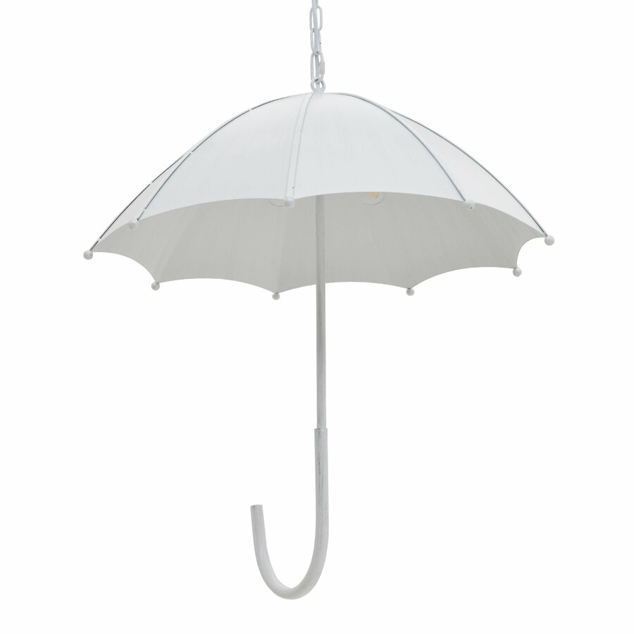 Lustra umbrela, Iedera, Rain, Metal, Alb, 60x60x60 cm - eMAG.ro
