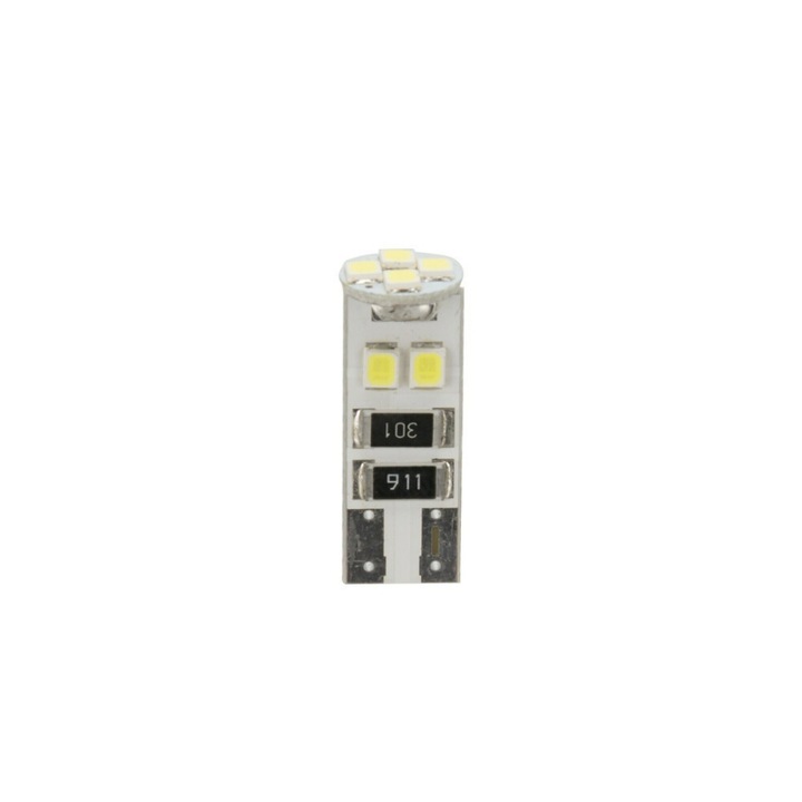 Set 20 becuri auto Lampa, LED, 55 lm, T10, 24V, W2.1x9.5, Alb - eMAG.ro