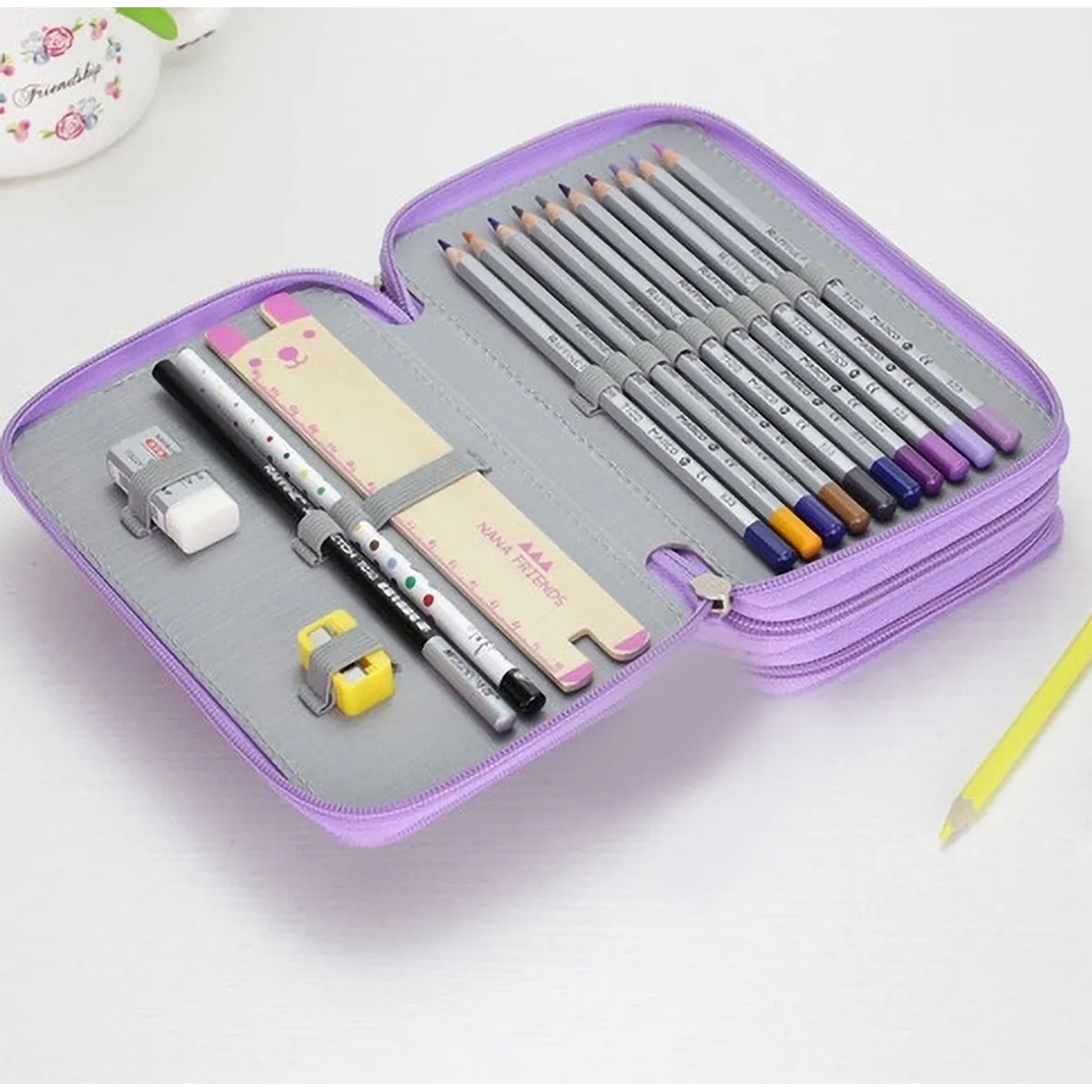 Penar, Poliester, 20x8x12.5 cm, Mov - eMAG.ro