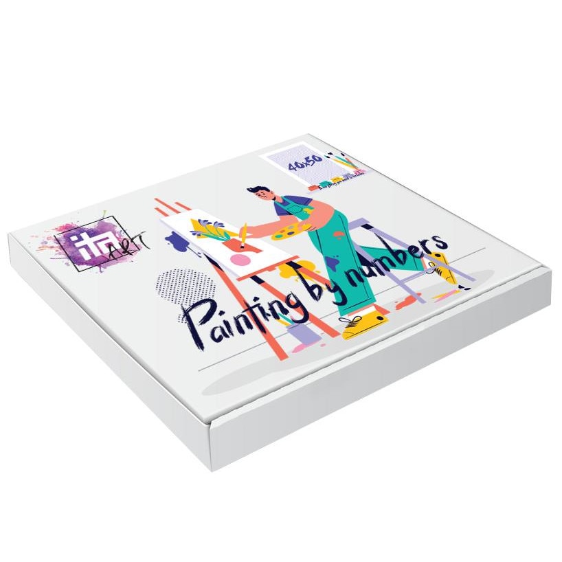Set pictura cu numere ITA ART, 40x50cm, Multicolor - eMAG.ro