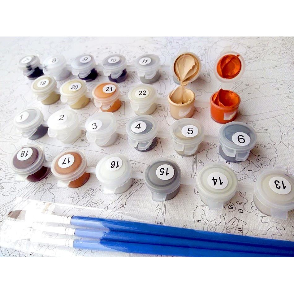 Set pictura cu numere ITA ART, 40x50cm, Multicolor - eMAG.ro