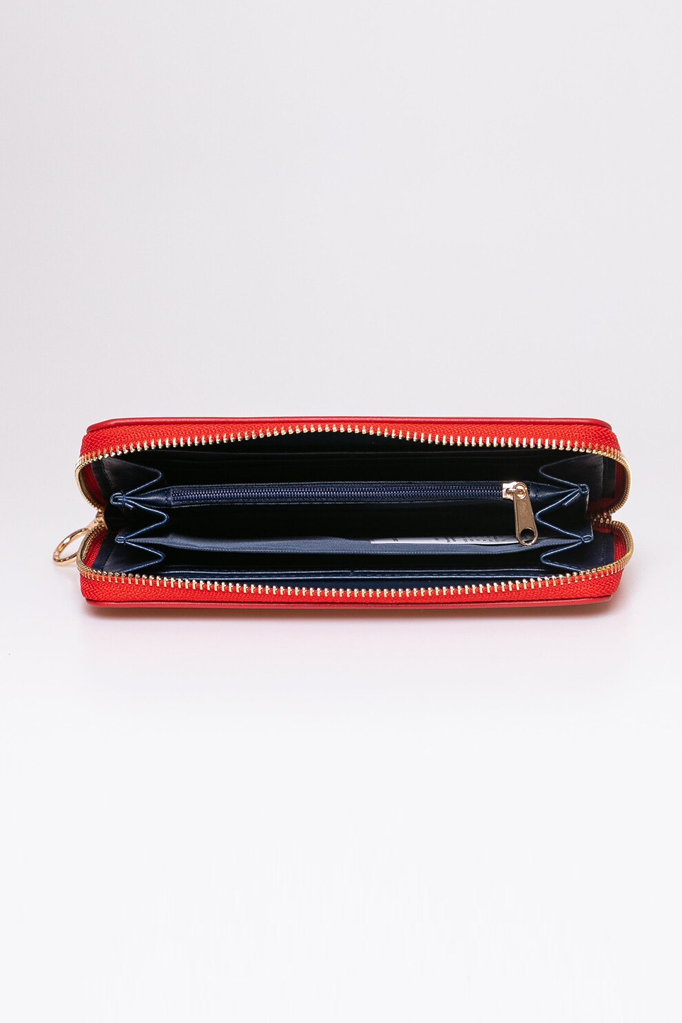 Heavy Tools, Портмоне Emerset от еко кожа с метално лого, Червен, Бял ...