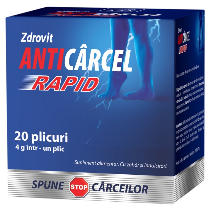 Anticarcel rapid, Zdrovit, 20 plicuri - eMAG.ro