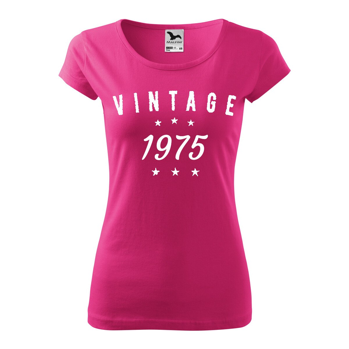 Tricou femei personalizat, roz, Vintage 1975, L - eMAG.ro