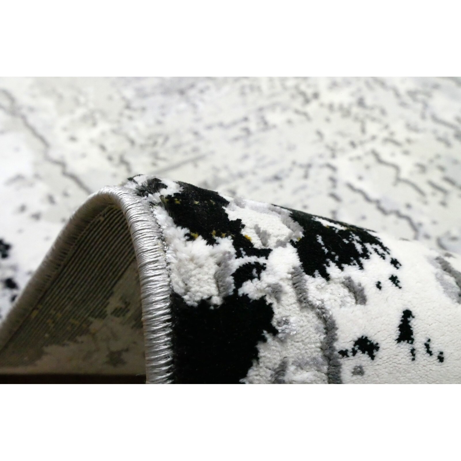 Covor Antic, abstract, gri/antracit, 125 x 200 cm - eMAG.ro