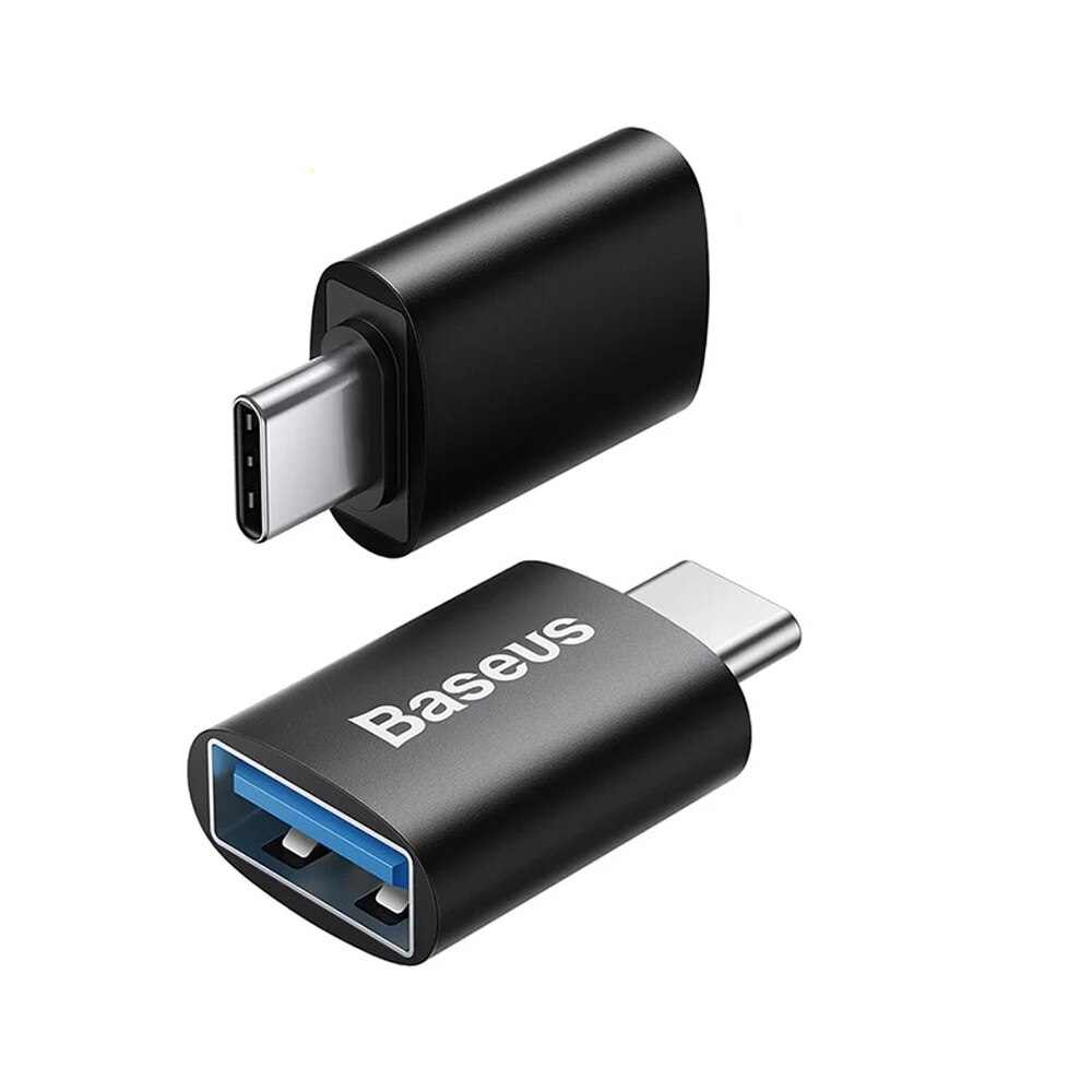 Адаптер Dongle Baseus от Type-C към USB 3.1, пластмасов, черен цвят ...