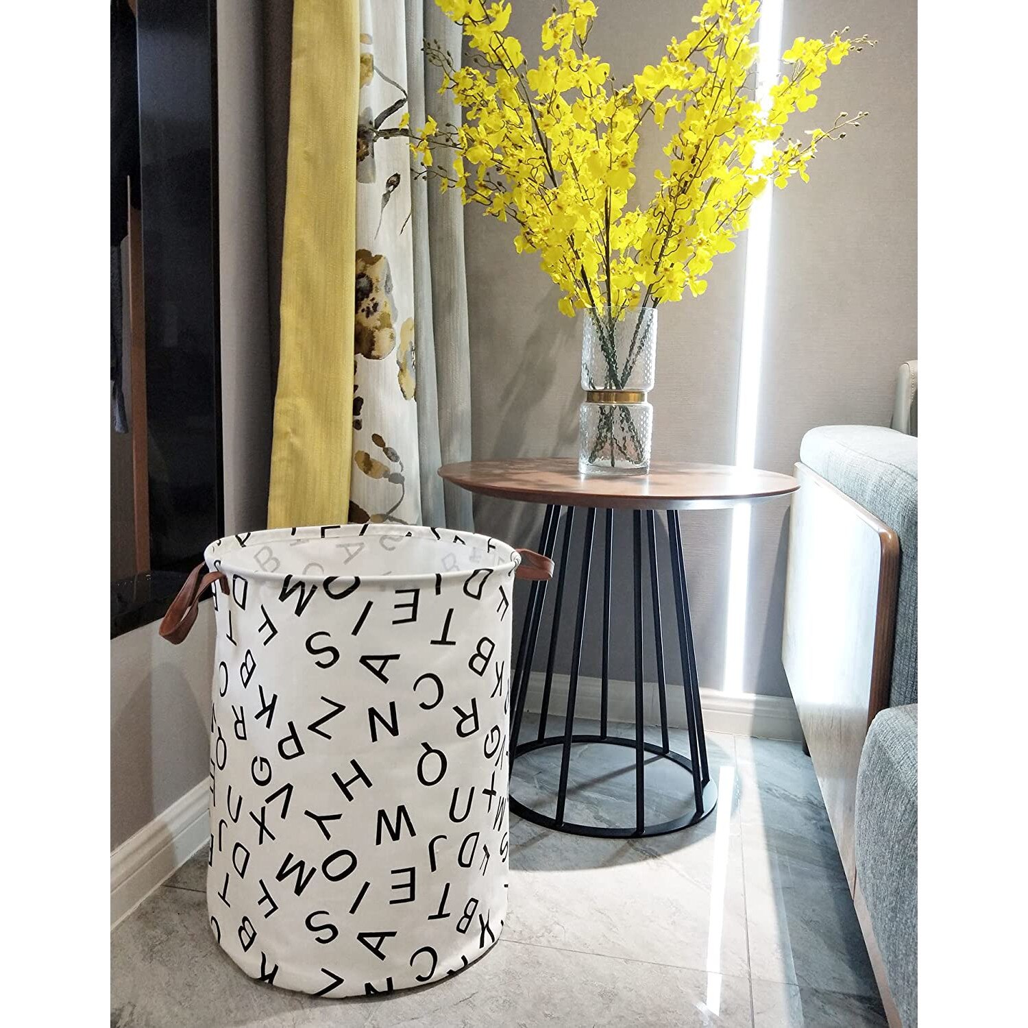 Cos Pliabil Pentru Jucarii, rufe, bumbac canvas, impermeabila, bumbac ...