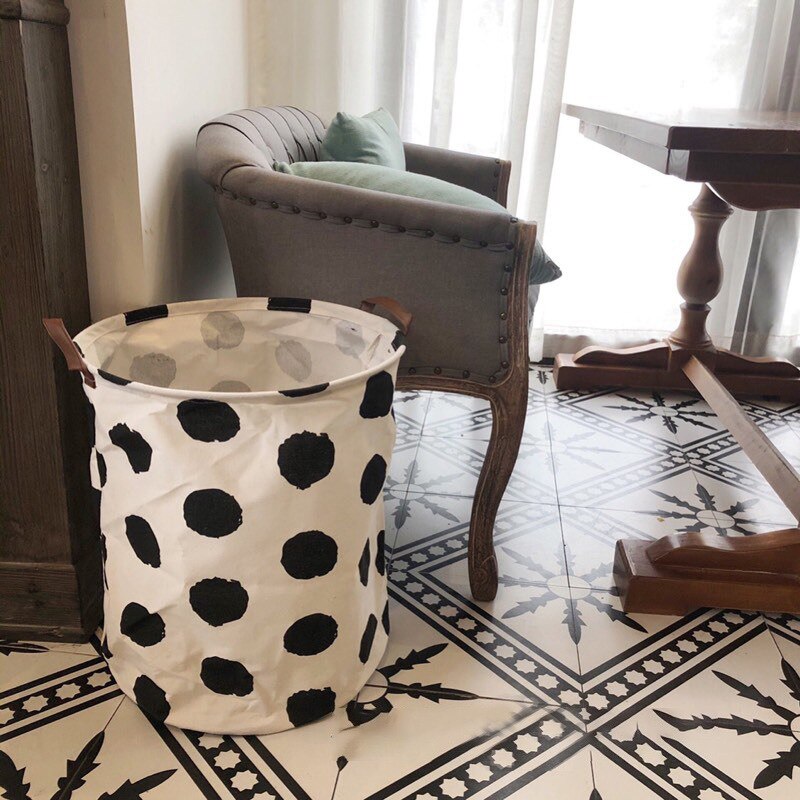 Cos Pliabil Pentru Jucarii, rufe, bumbac canvas, impermeabila, bumbac ...