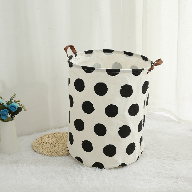 Cos Pliabil Pentru Jucarii, rufe, bumbac canvas, impermeabila, bumbac ...