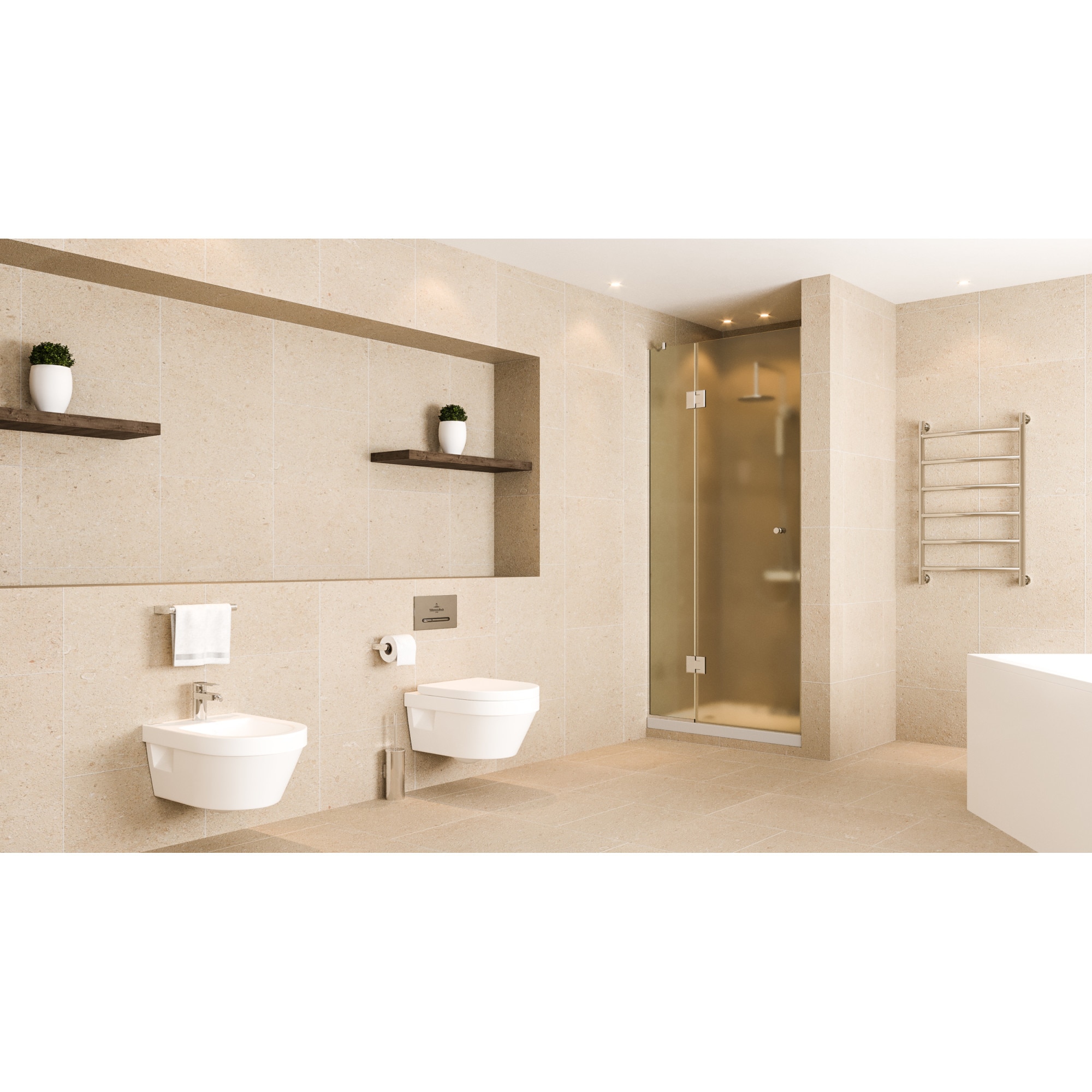 Usa dus cu panou fix satinat 200x150 cm - eMAG.ro