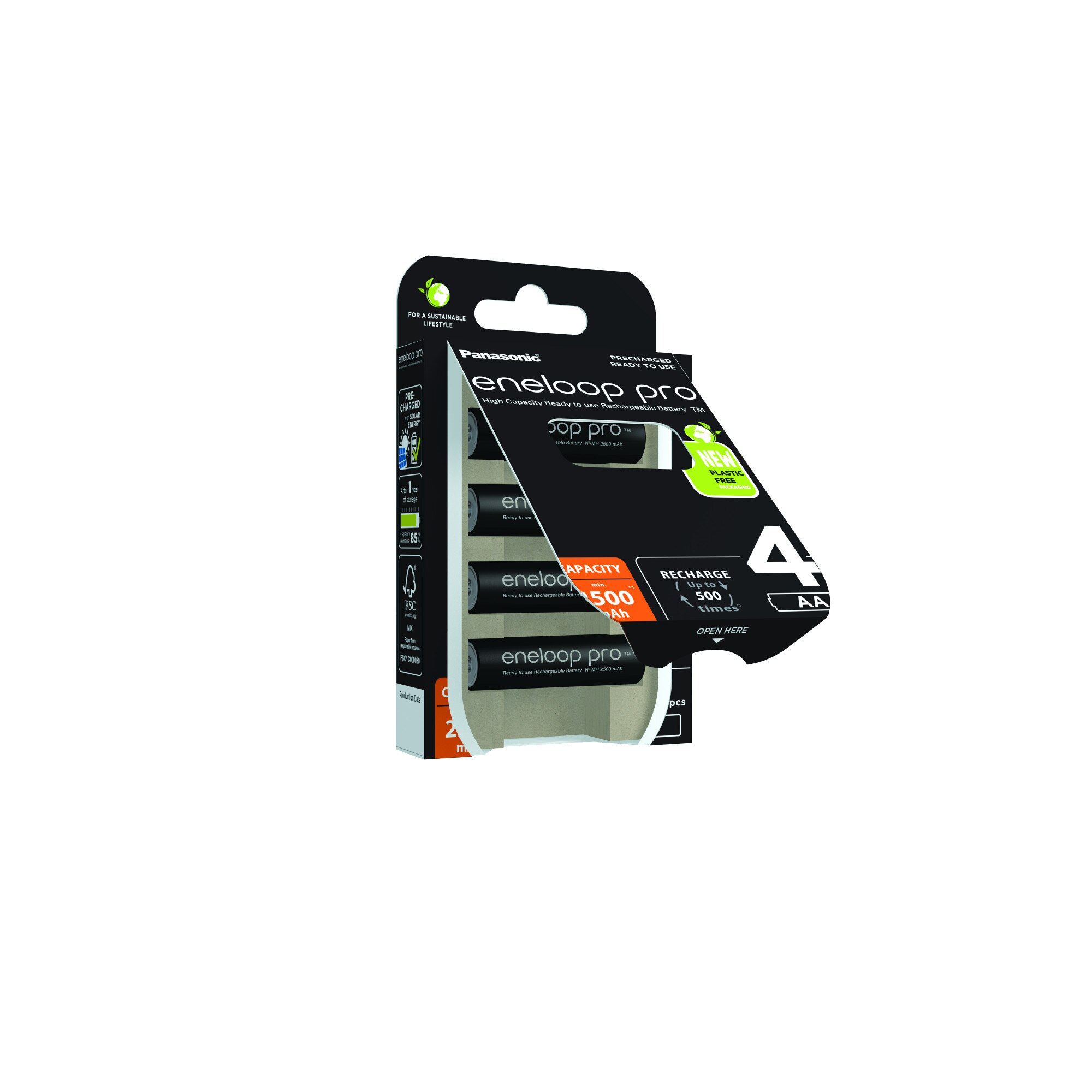 Acumulatori Panasonic Eneloop Pro 2500mah Aa R6 Blister 4 Bk 3hcde