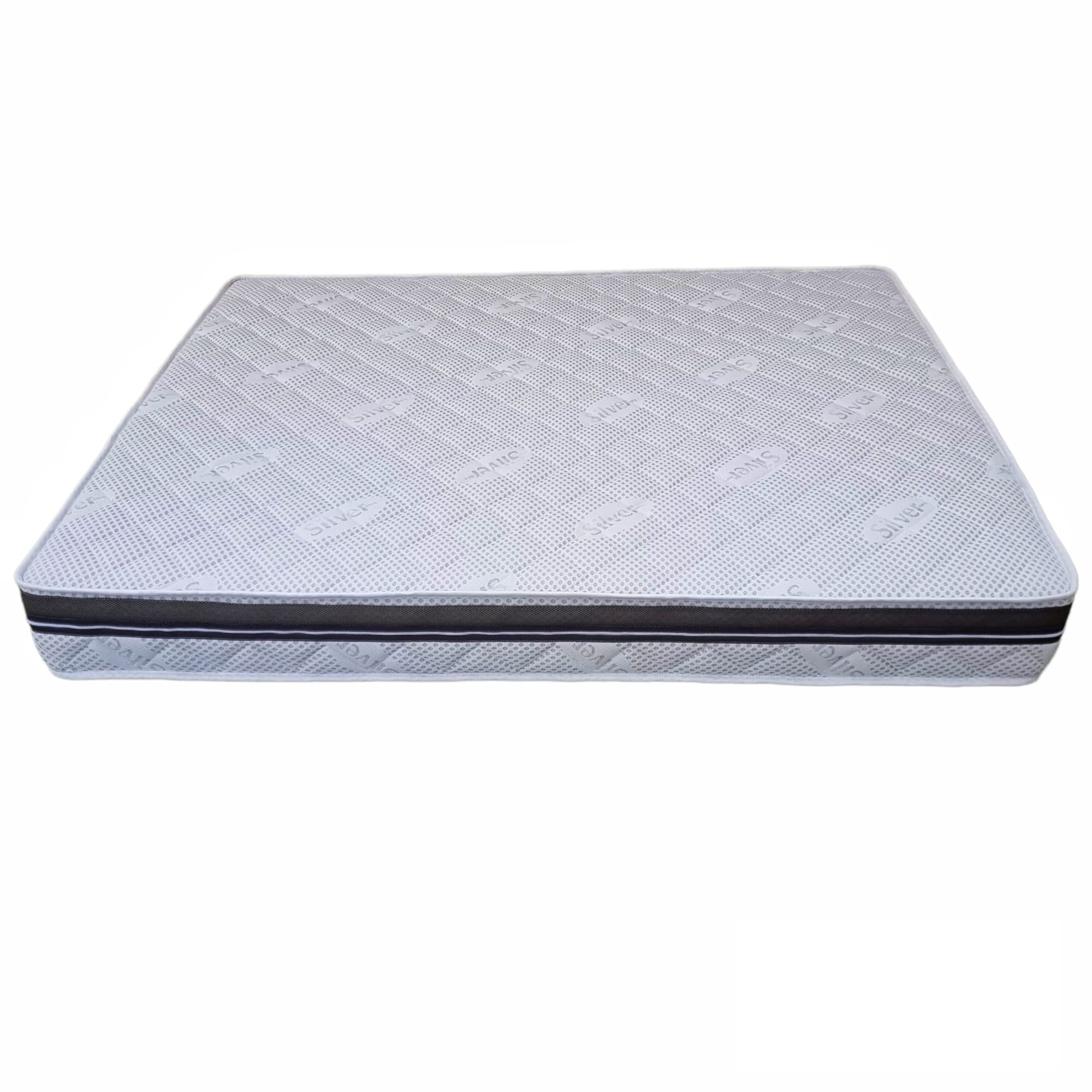 Saltea spuma cu Memory, 160x200x20 cm, husa detasabila Silver ...