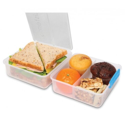 Комплект от 2 цветни пластмасови кутии за храна Sistema Lunch Cube To ...