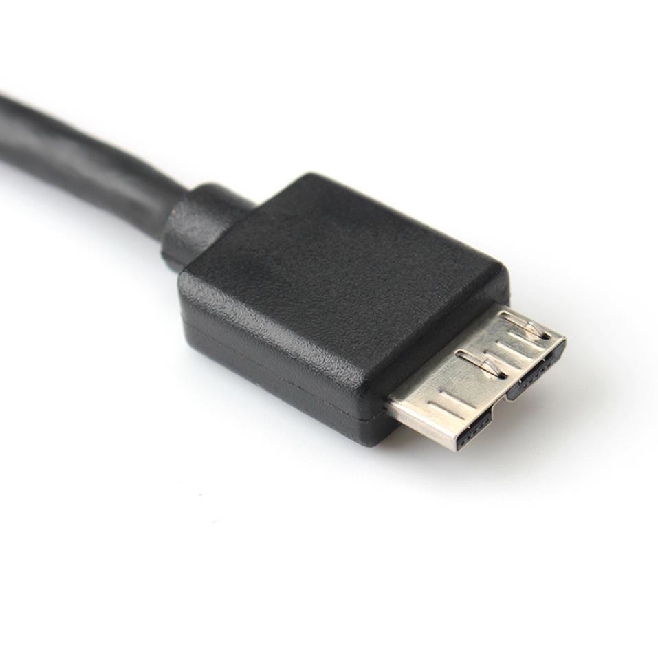 Cablu hard disk, USB-C/Micro-B 3.0, 50 cm, Negru - eMAG.ro