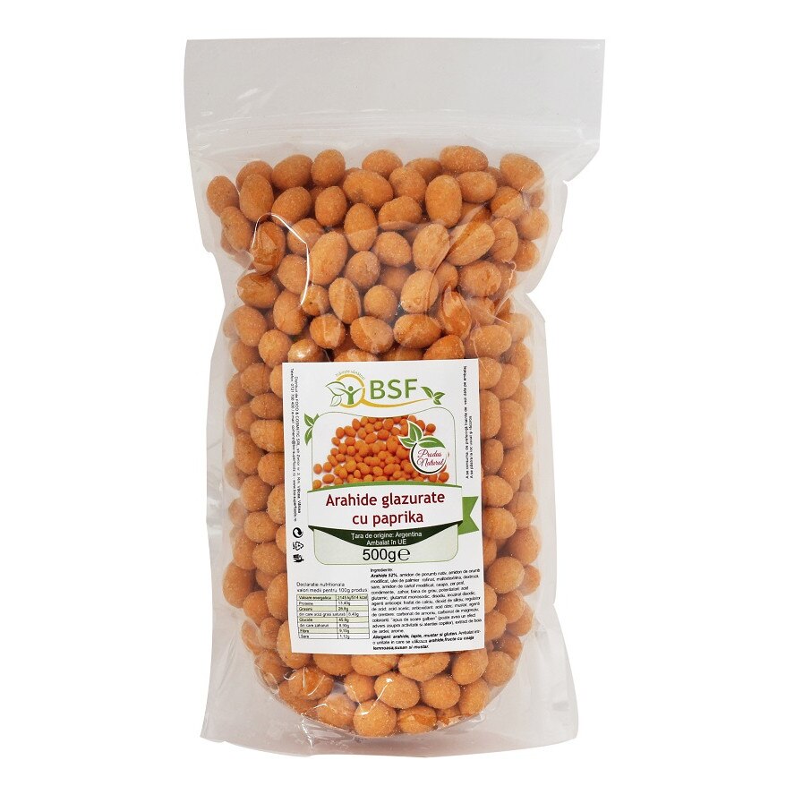 Arahide prajite sarate cu paprika 500g - eMAG.ro