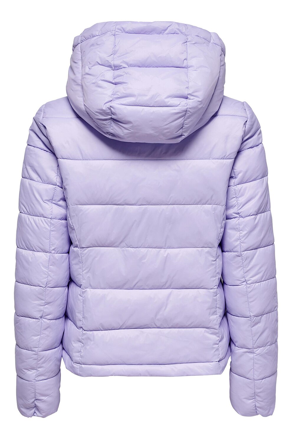 JdY, Geaca cu vatelina, gluga si aspect matlasat Zulu, Lila, M - eMAG.ro