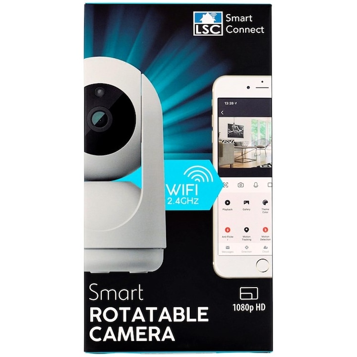 Camera Supraveghere Premium Interior Rotativa Audio-Video IP, LSC Smart ...