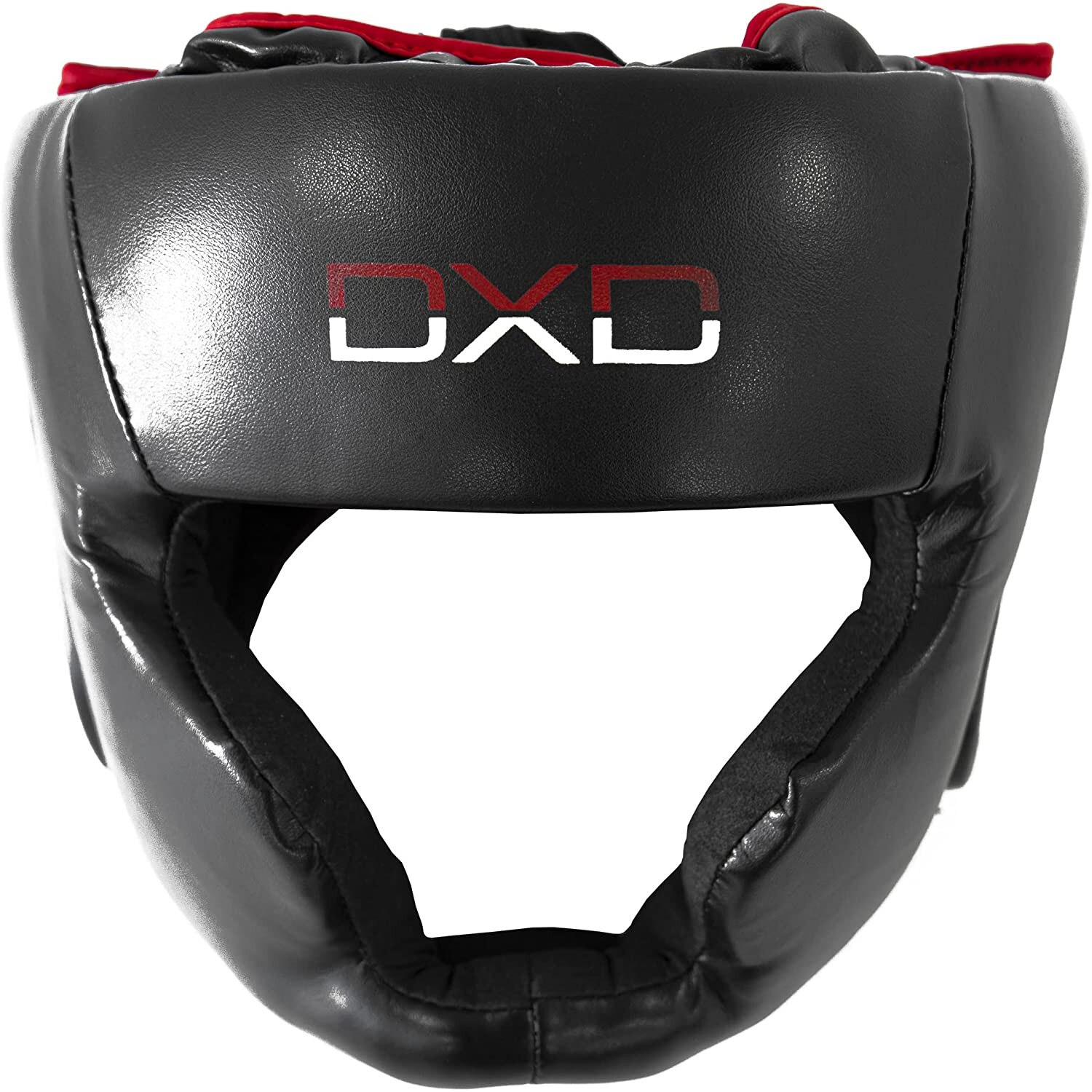 Casca de Box Dxd, Piele Naturala, Negru Rosu, S - eMAG.ro