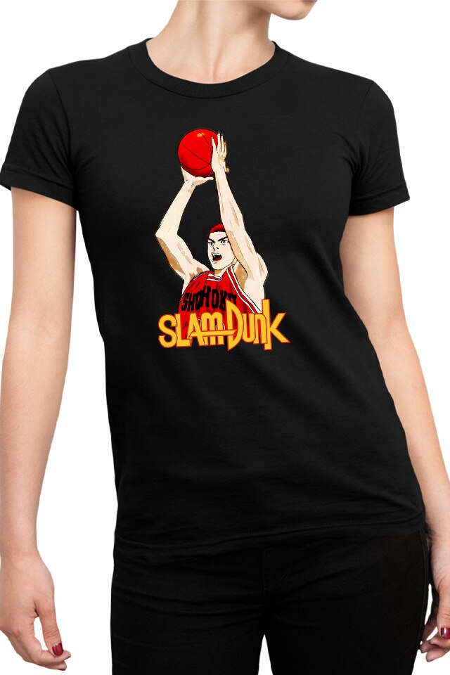Női Póló Slam Dunk Anime Meme Jump Ball Energy Fekete 2xl Méret Emaghu
