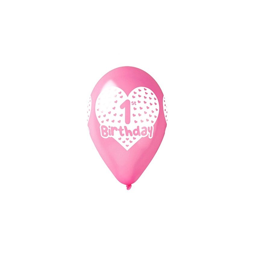 Set 25 baloane Gemar, cifra 1, roz 30 cm - eMAG.ro