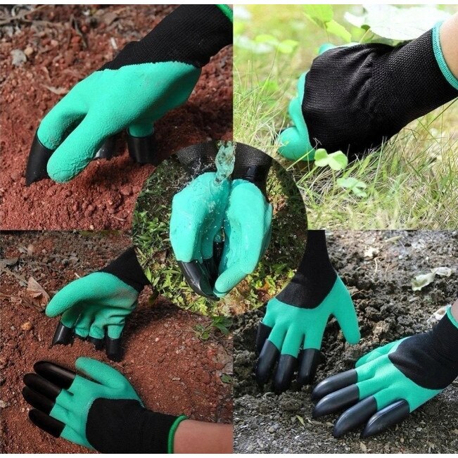 Manusi de gradina cu gheare din ABS, 1 pereche, dimensiune universala ...
