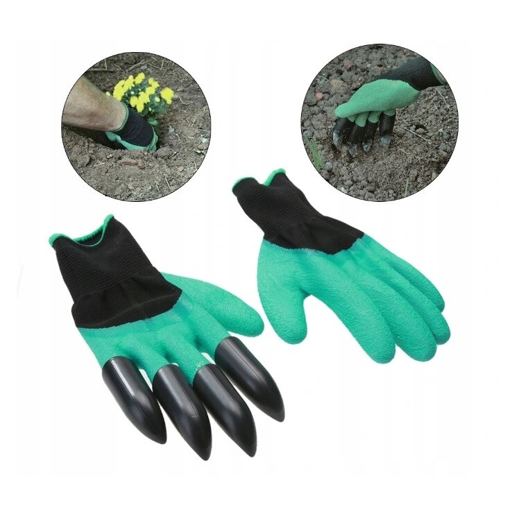Manusi de gradina cu gheare din ABS, 1 pereche, dimensiune universala ...