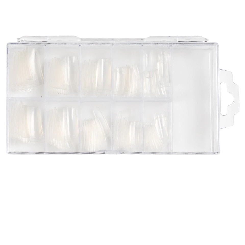 Set 100 Tipsuri unghii Edge, transparent - eMAG.ro