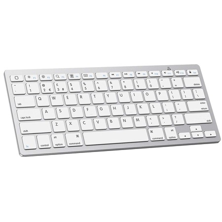 Bluetooth Smart клавиатура, Kомпактна, Бял - eMAG.bg