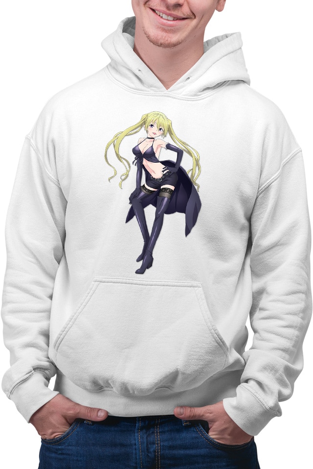 Мъжки суичър Trinity Seven Sherlock Lieselotte Detective Loli Girl, Бял ...