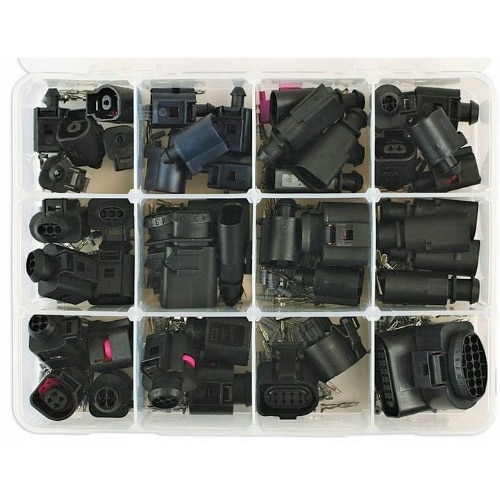 Set conectori auto, Connect, Compatibili cu Volkswagen, Negru, 47 buc ...