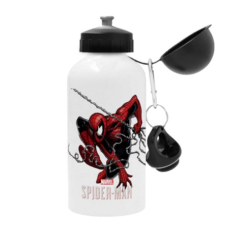 Sticla bicicleta Spider Man, Aluminiu, 500 ml, Alb - eMAG.ro