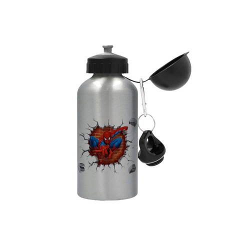 Sticla bicicleta Spider Man, Aluminiu, 500 ml, Argintiu - eMAG.ro
