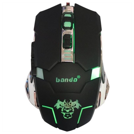 Mouse Optic Gaming 6D, model Banda X2, interfata USB, LED, 800 - 3200 ...