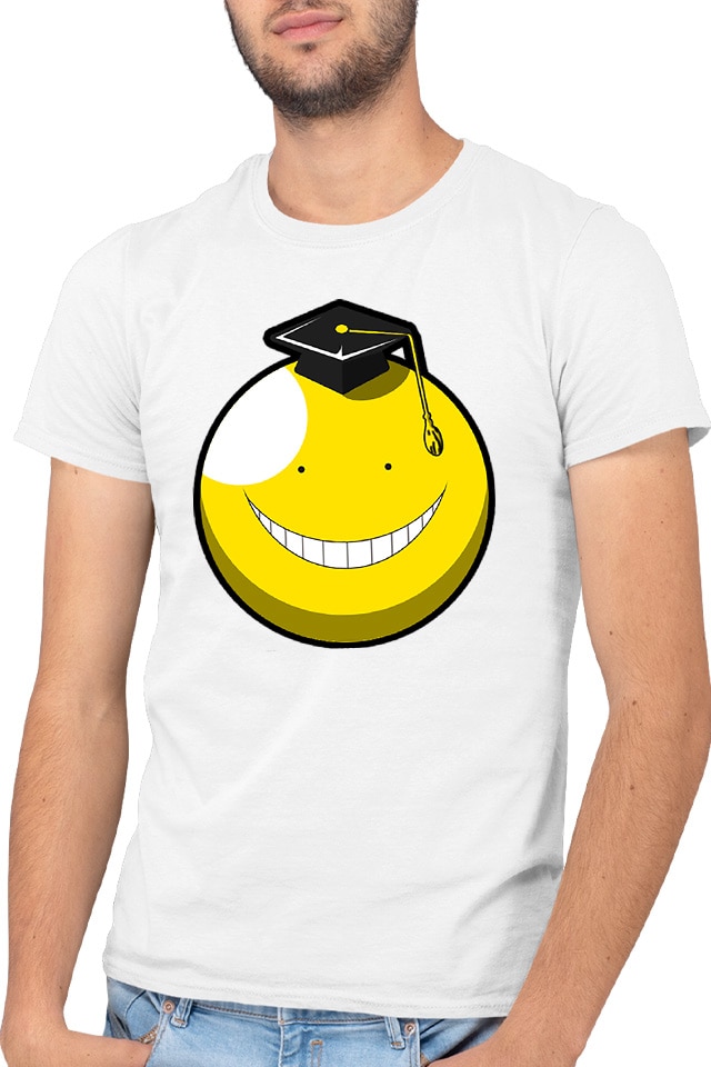 Мъжка тениска Assassination Classroom Koro Sensei Alien Octopus, Бял ...