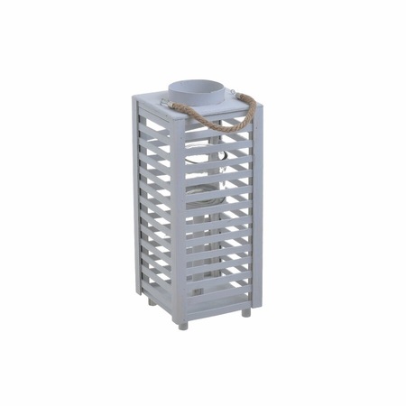 Felinar mic, Iedera, Dumme, Lemn, Gri, 20x20x47 cm - eMAG.ro