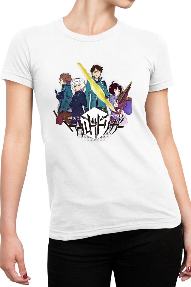 Дамска тениска World Trigger Logo Anime Sci-fi Otaku Action Shounen ...