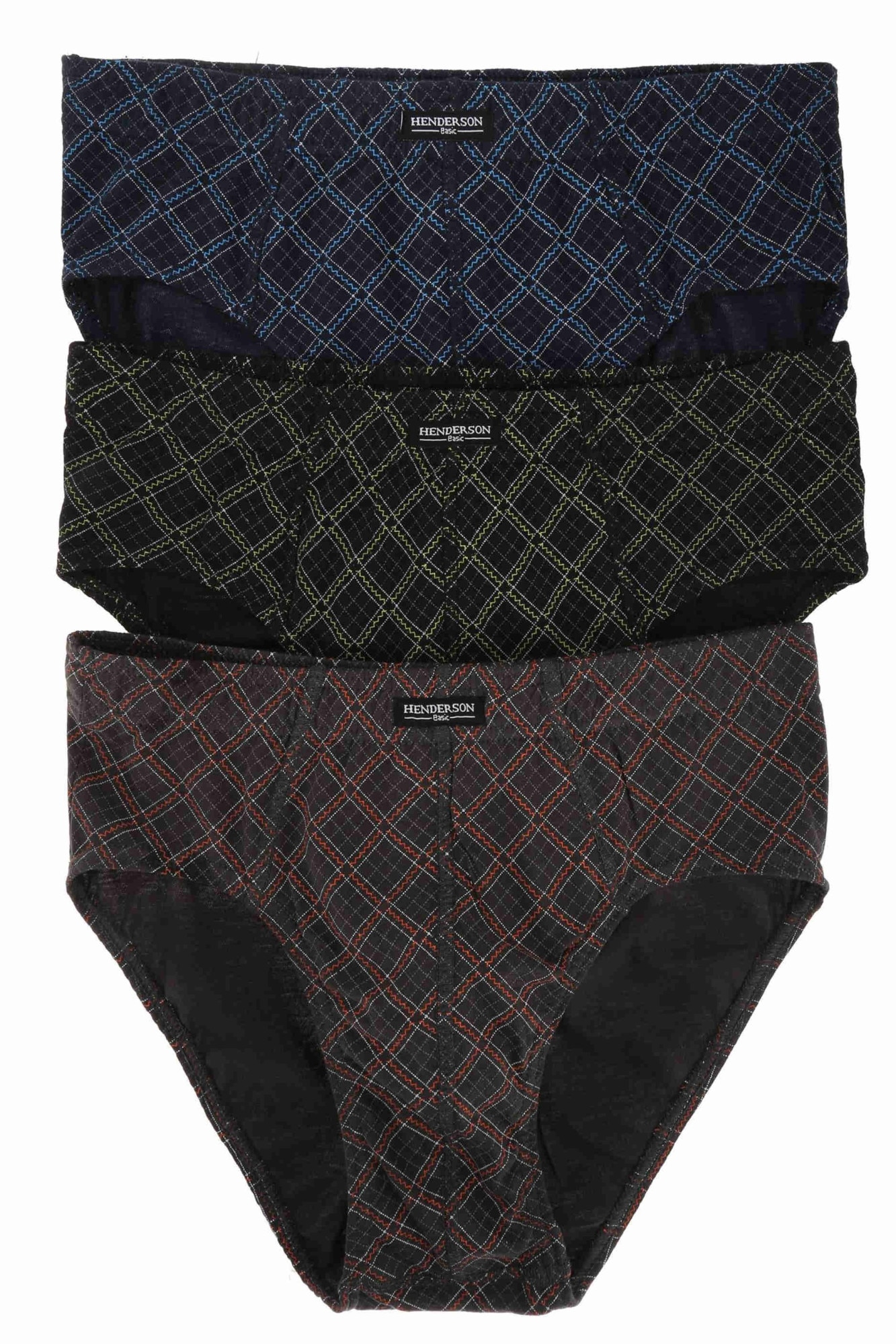 Set 3 perechi chiloti barbati Henderson, Bumbac, Multicolor, 1446-K391 ...