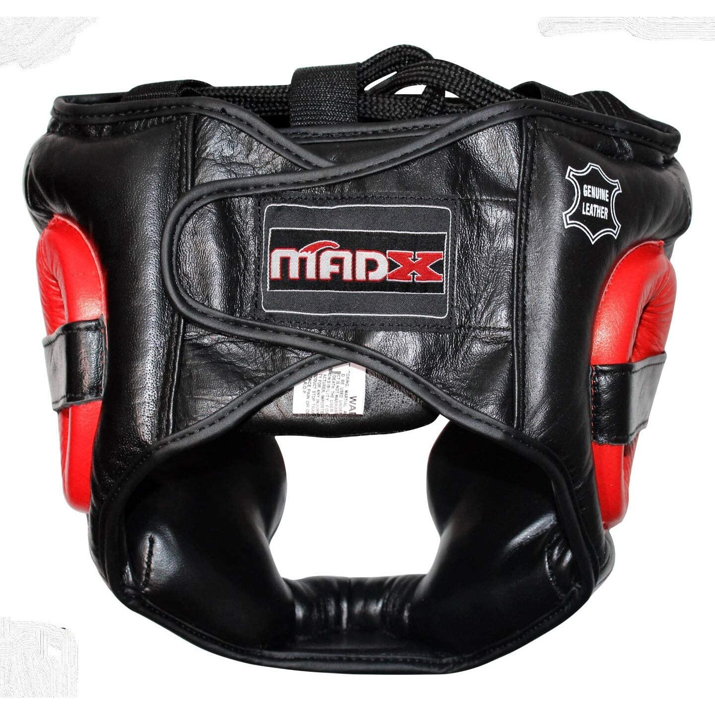 Casca de Box Madx, Piele Naturala, Negru Rosu, L - eMAG.ro