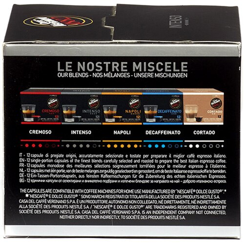 Capsule cafea Vergnano Intenso, compatibile Dolce Gusto 12 capsule, 90g ...
