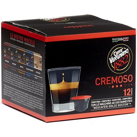 Vergnano Cremoso Dolce gusto kompatibilis kávé kapszula, 12 db - eMAG.hu