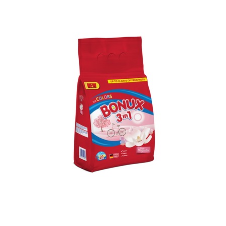 Перилен препарат Bonux, 3 в 1, Магнолия, 20 пранета, 2 кг. - eMAG.bg