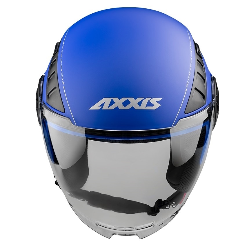 Casca Open face moto scuter Axxis Metro albastru mat, S 55-56cm - eMAG.ro