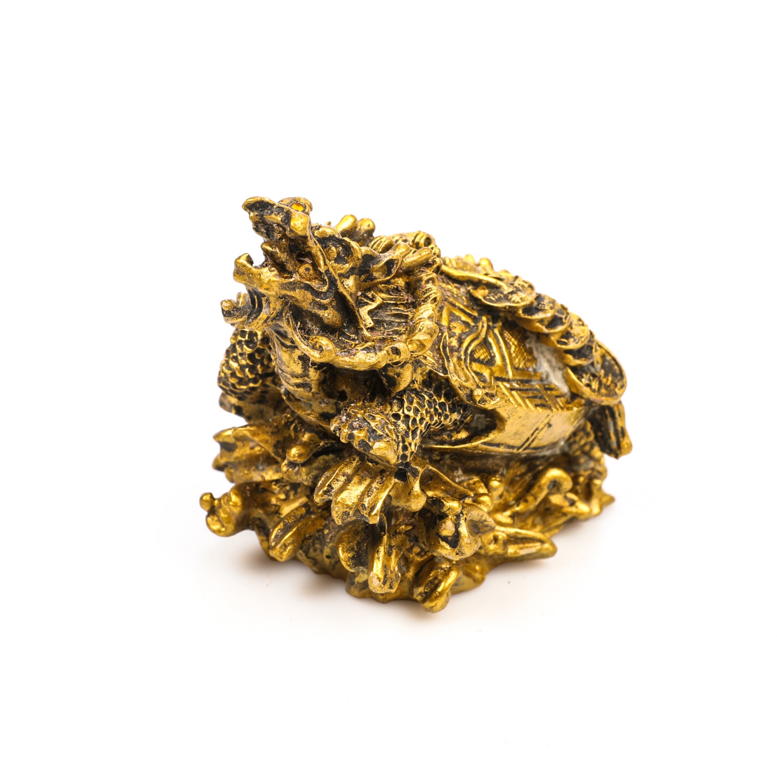 Statueta Feng Shui Broasca Testoasa cu cap de dragon si lant de monede ...