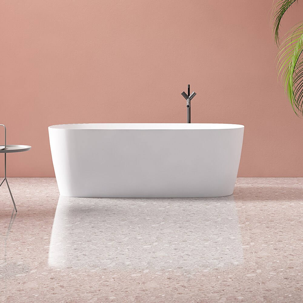 Cada freestanding Mastelli, ovala, 1700x750x580 mm, alb lucios - eMAG.ro