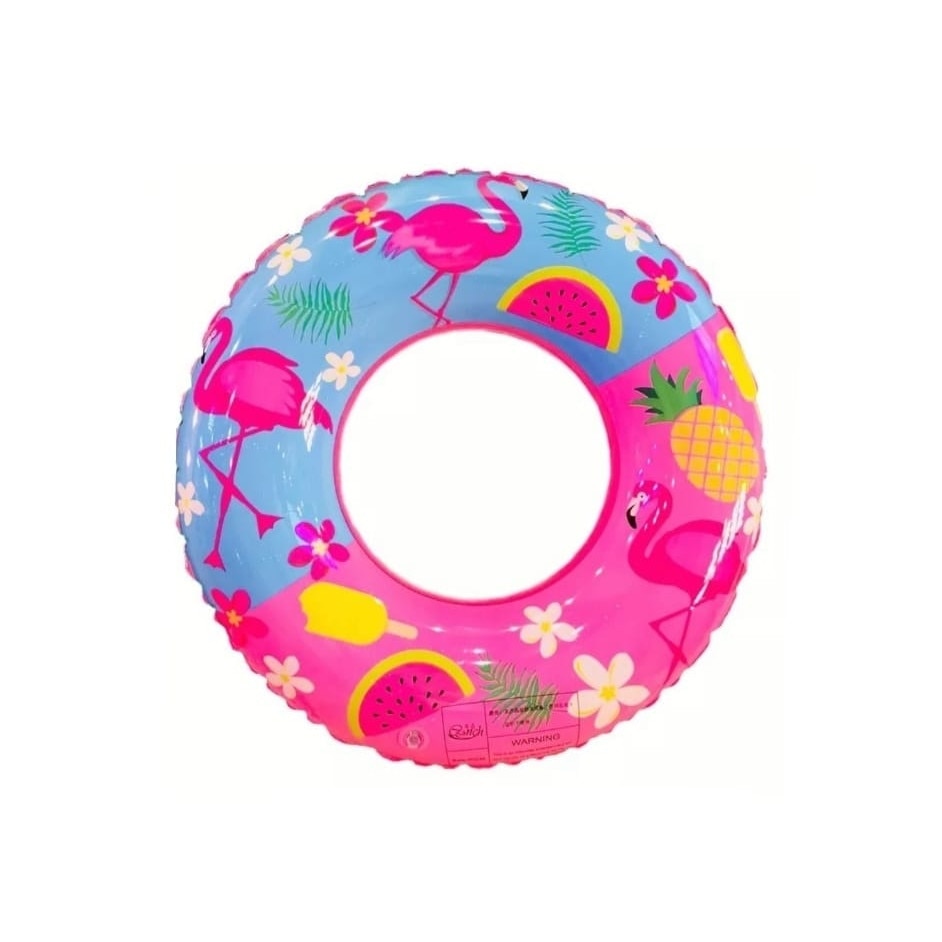 Colac de inot, Model Flamingo, 60 cm, multicolor - eMAG.ro