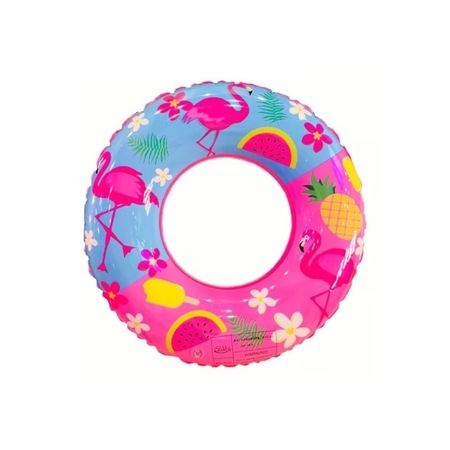 Colac de inot, Model Flamingo, 60 cm, multicolor - eMAG.ro