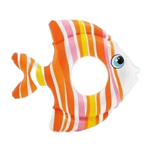 Colac apa, gonflabil, Intex, 83 x 81 cm, peste, portocaliu - eMAG.ro